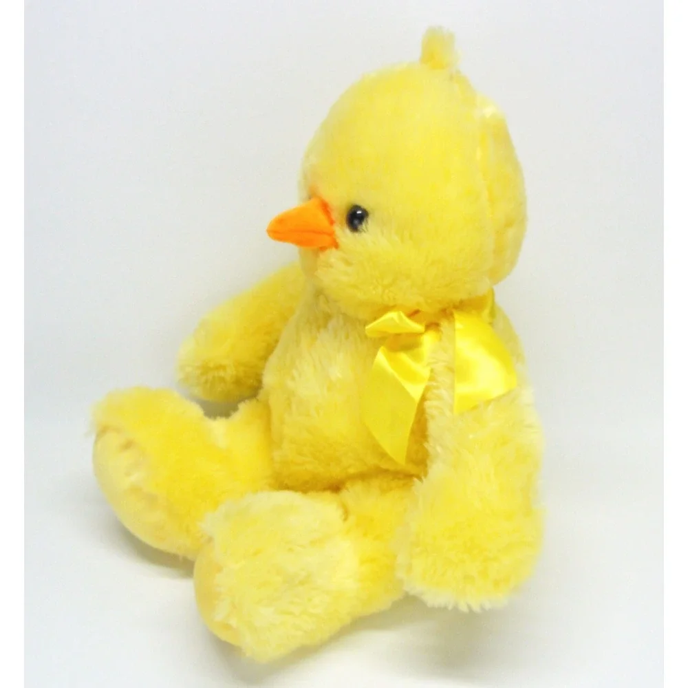 Tom's Toys | Toys | Large Easter Yellow Duck Plush 2 Inch Fluffy Floppy ...